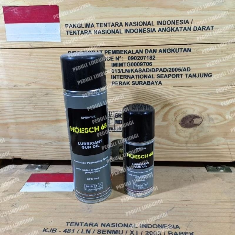 Jual Minyak Senapan/Oil Gun/Spray Gun/HOESCH 68 100ml & 500ml/pelumas ...