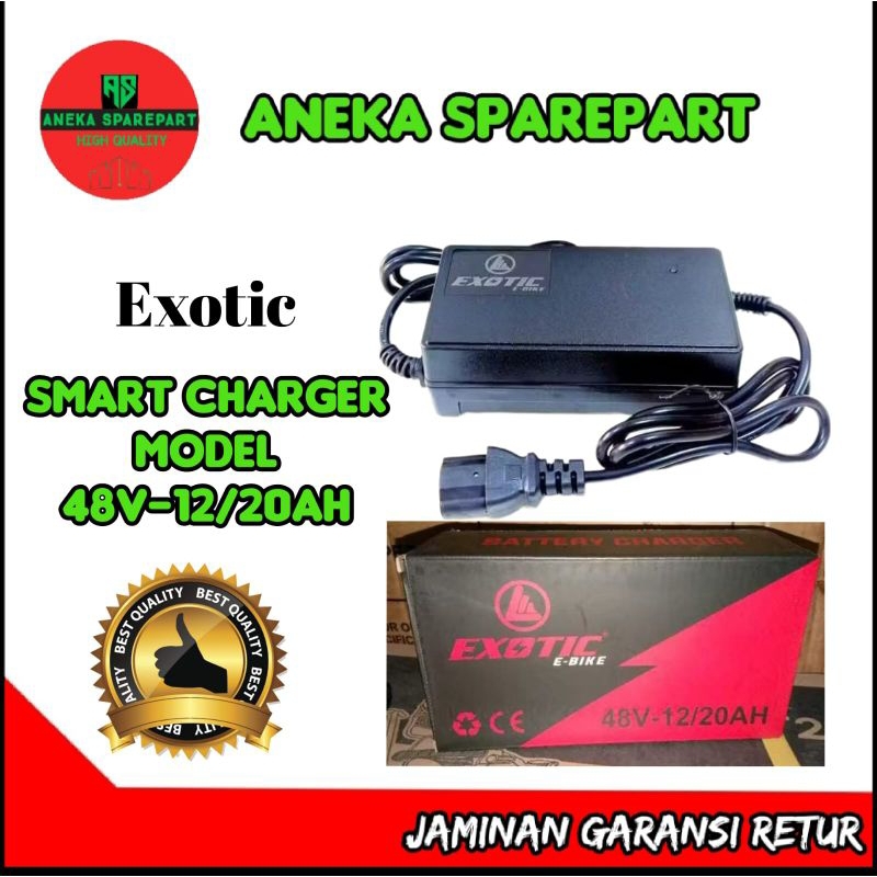 Jual smart charger model 48v-12/20ah sepeda listrik exotic | Shopee Indonesia