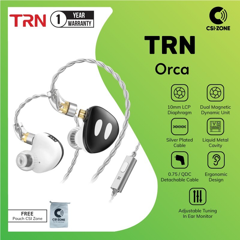Jual TRN Orca 10mm Dynamic Driver In Ear Monitor Earphone With ...