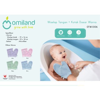 Jual Omiland Waslap Tangan + Kotak Dasar Warna / Waslap Bayi | Shopee ...