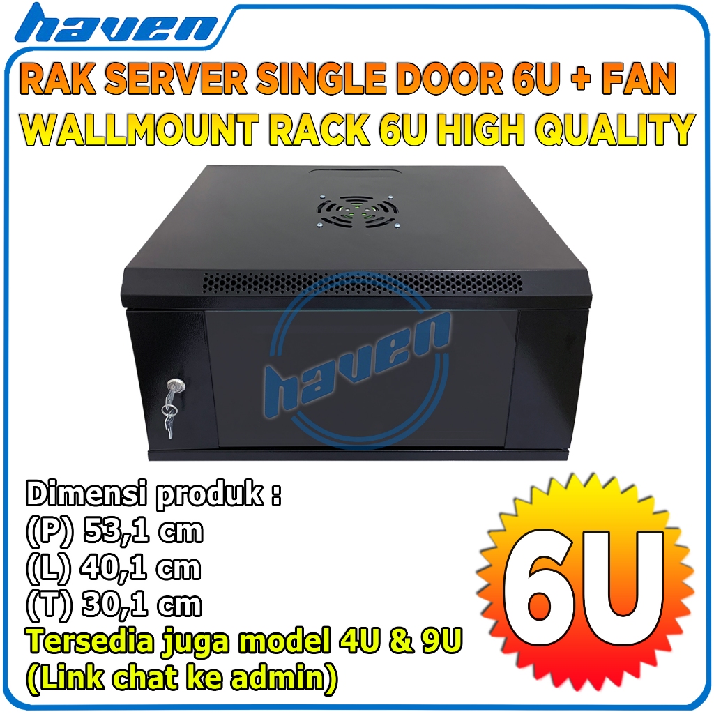 Jual Wallmount Rack Server 6U / Wallmount Rack 6U / Rak Server Ukuran ...