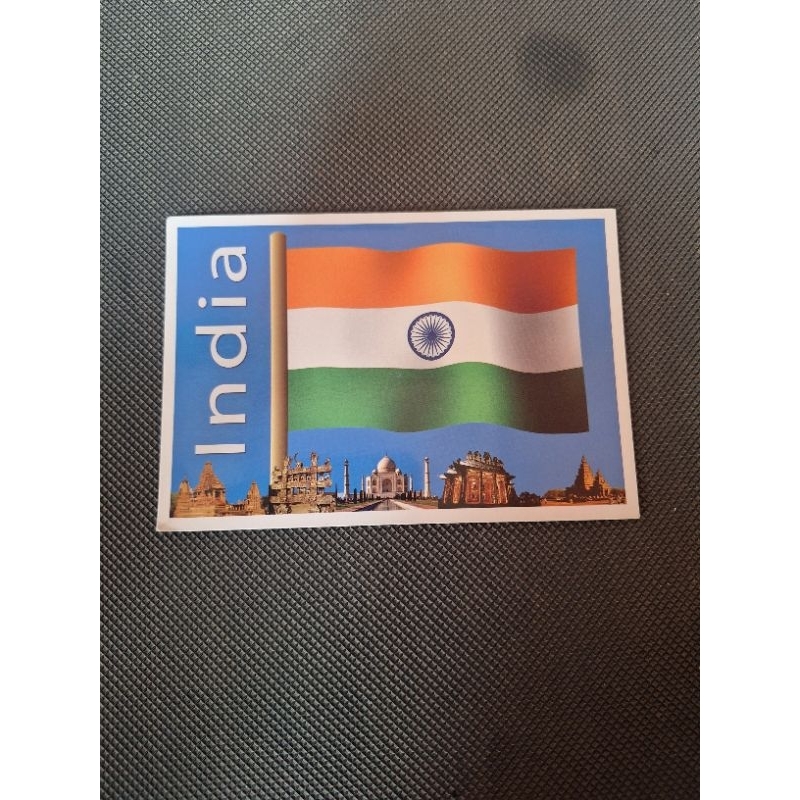 Jual kartu pos bendera India/India flag postcard | Shopee Indonesia