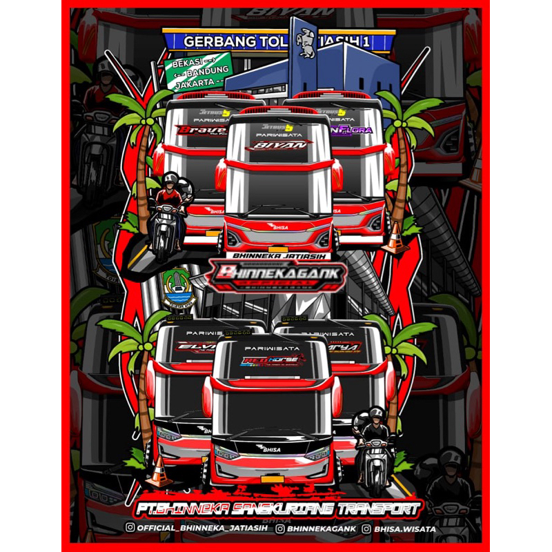 Jual STIKER BUS BHINNEKA (BHISA WISATA) | Shopee Indonesia