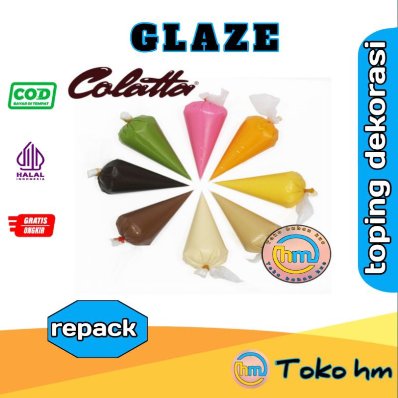 Jual COLATTA GLAZE / Topping Donat ( REPACK) 100gr dan 250gr | Shopee ...