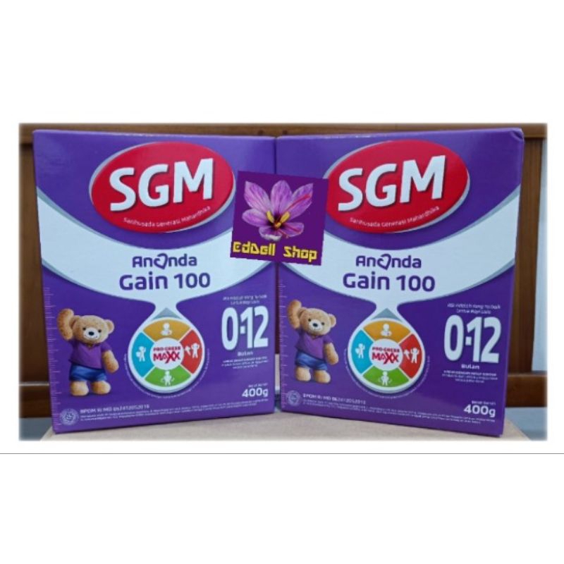 Jual SGM Ananda Gain 100 0-12 Bulan 400 gram | Shopee Indonesia