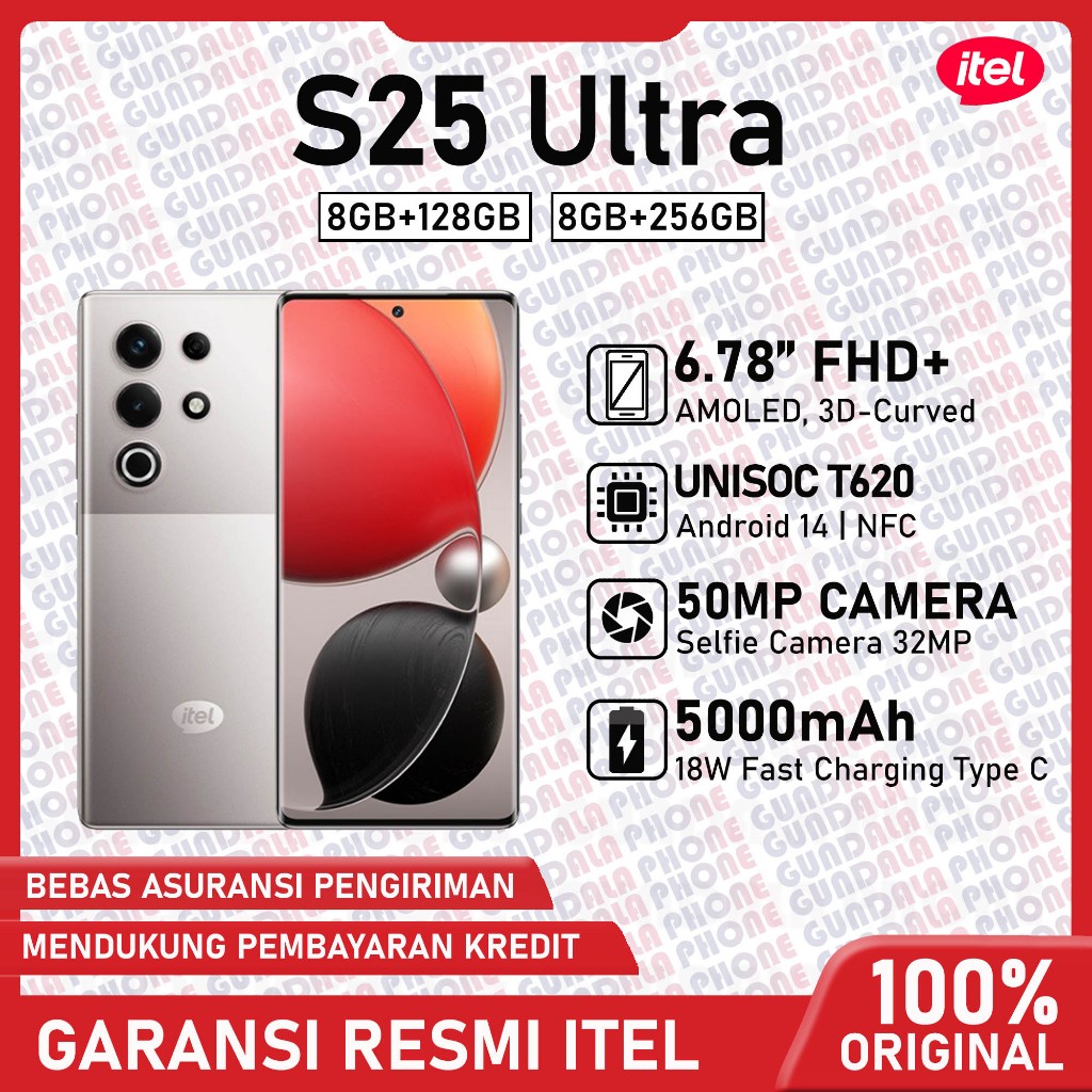 Jual itel S25 Ultra Super Bright Display Amoled 3D-Curved Display ...