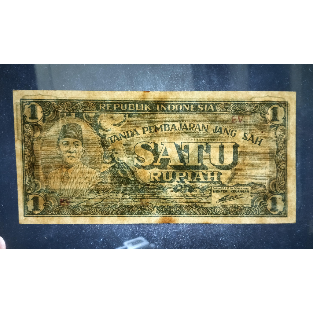 Jual Uang kuno 1 Rupiah tahun 1945 seri Oeang Repoeblik Indonesia (ORI ...