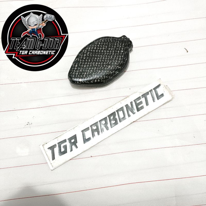 Jual tutup cover cap tabung botol tangki air wiper carbon karbon kevlar ...
