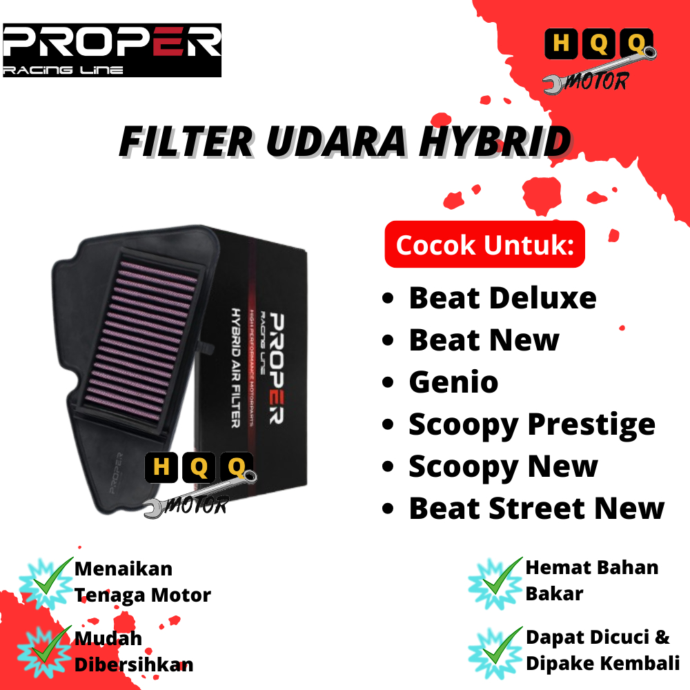Jual Filter Udara Proper Beat Deluxe, Genio, Scoopy Prestige, Beat ...