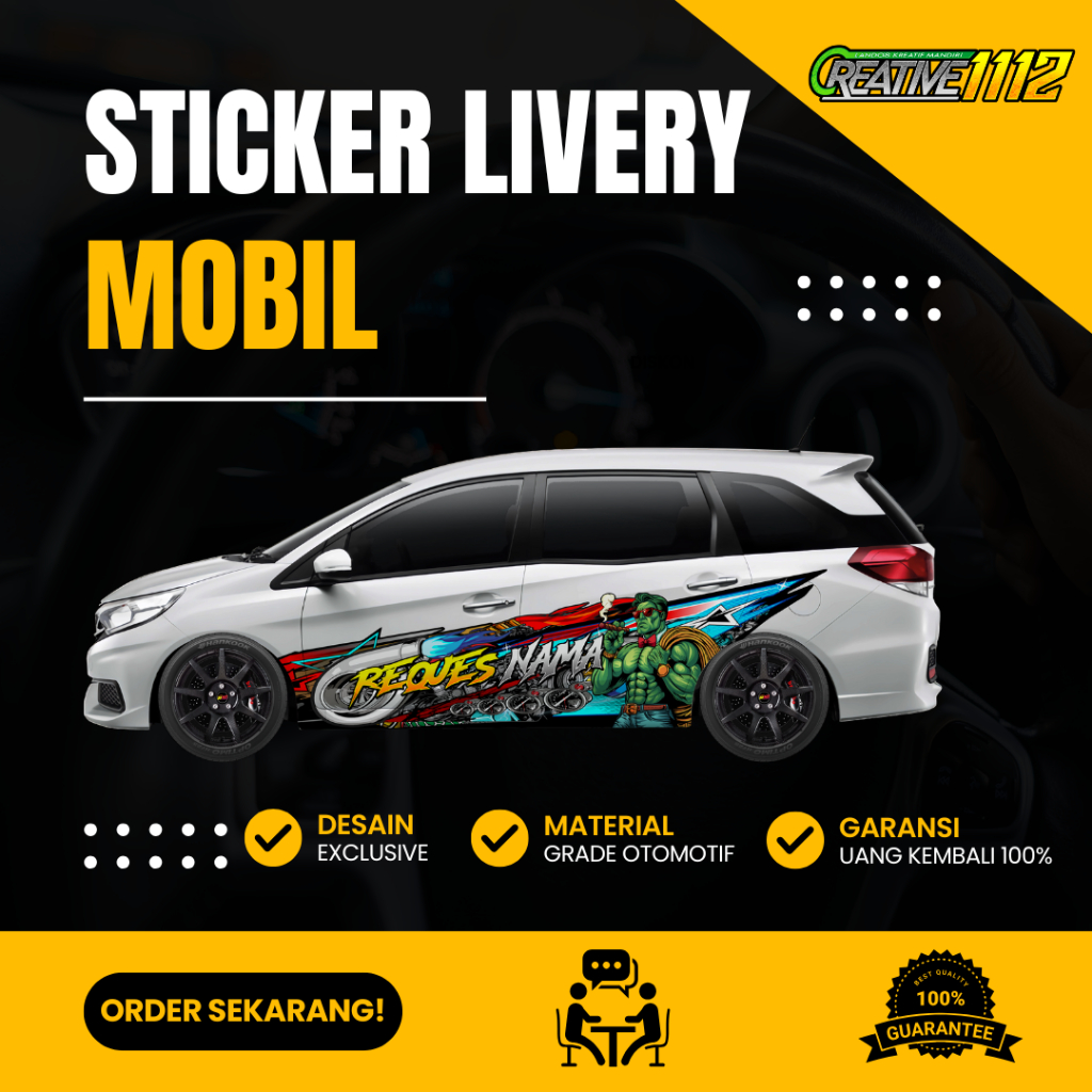 Jual STICKER MODIFIKASI HONDA MOBILIO BODY SAMPING DECAL LIVERY TERBARU ...
