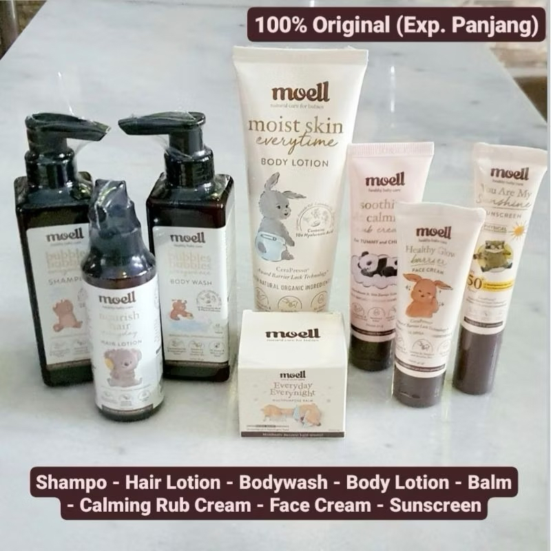 Jual Moell hair lotion | moell body lotion | moell face cream | moell ...