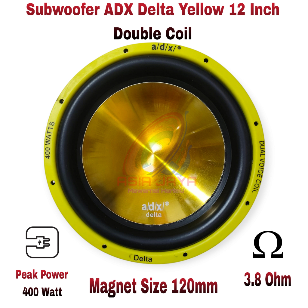 Jual Speaker Subwoofer ADX Delta 12 Inch Double Coil | Shopee Indonesia