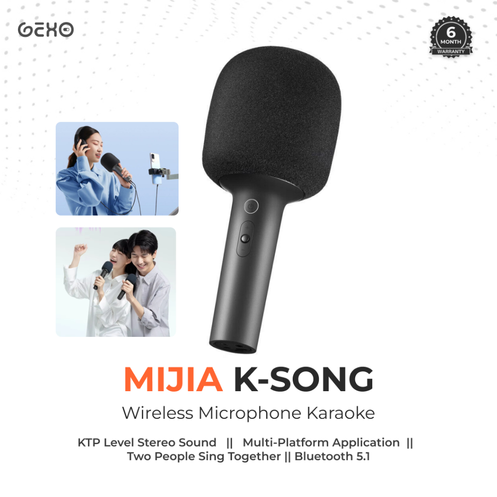Jual Xiaomi Mijia K-Song Microphone Karaoke Wireless Bluetooth Speaker ...