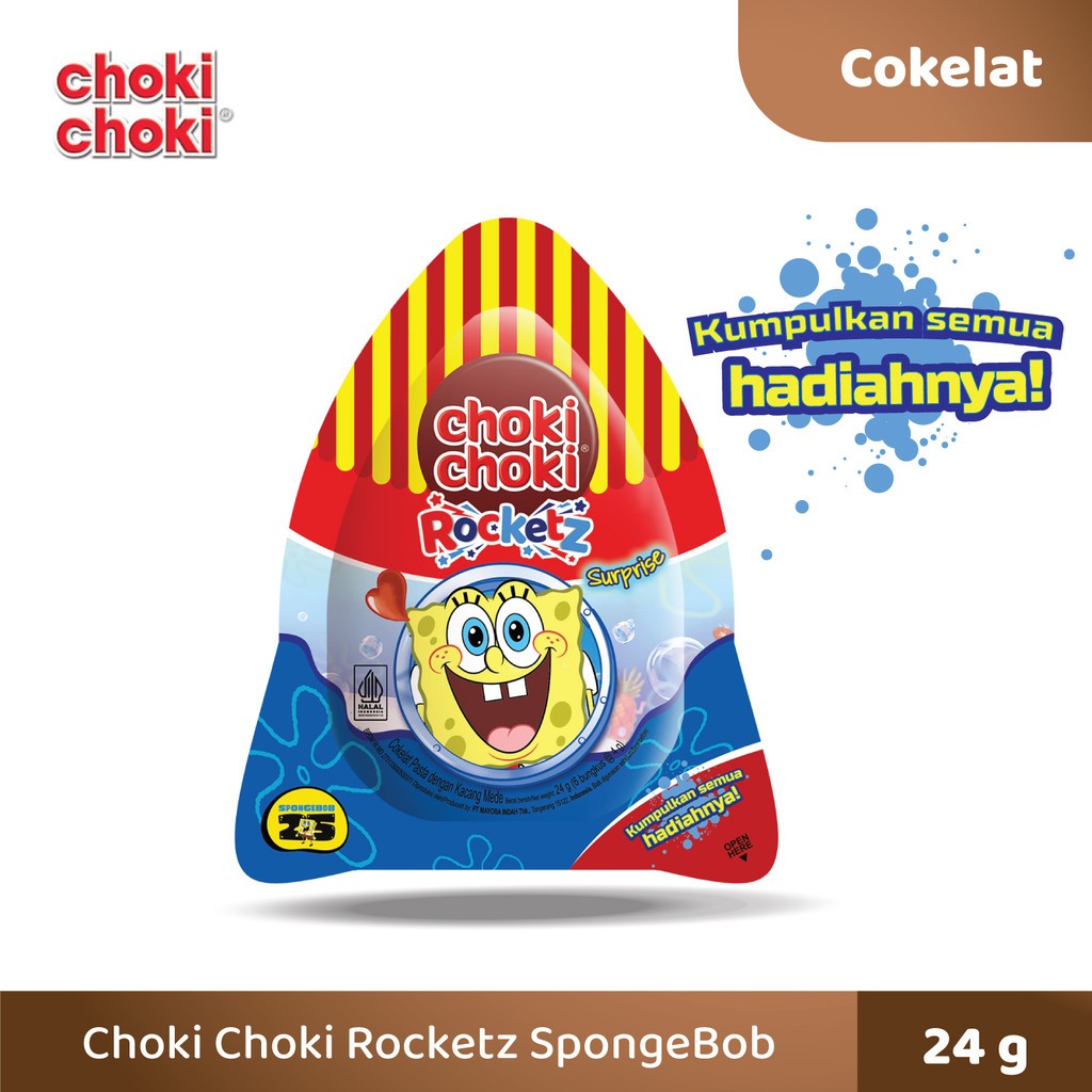 Jual Choki Choki Rocketz Edisi Spongebob 24gram | Shopee Indonesia