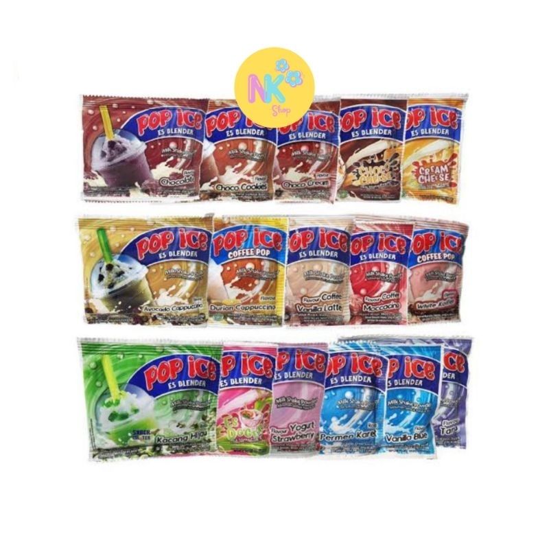 Jual POP ICE 25gr - 1 Renceng isi 10 sachet | Shopee Indonesia