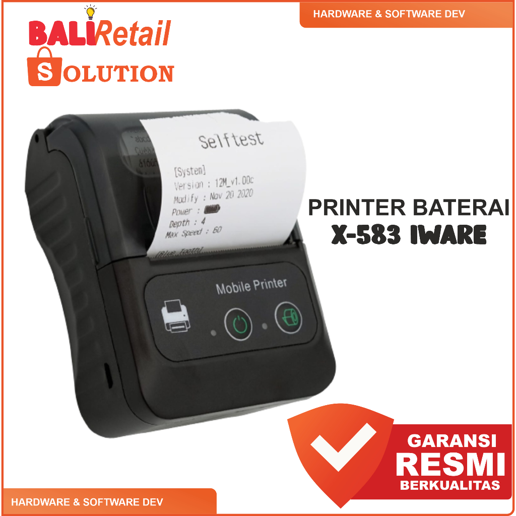 Jual Printer Thermal Baterai Iware X583 58MM Bluetooth Portable Cetak ...