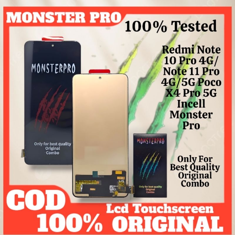 Jual LCD TOUCHSCREEN XIAOMI REDMI NOTE 10 PRO 4G/NOTE 11 PRO 4G/5G POCO X4 PRO 5G INCELL ...