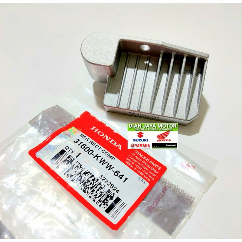 Jual (AHM) Regulator rectifier kiprok Honda revo fi injeksi 31600-KWW ...