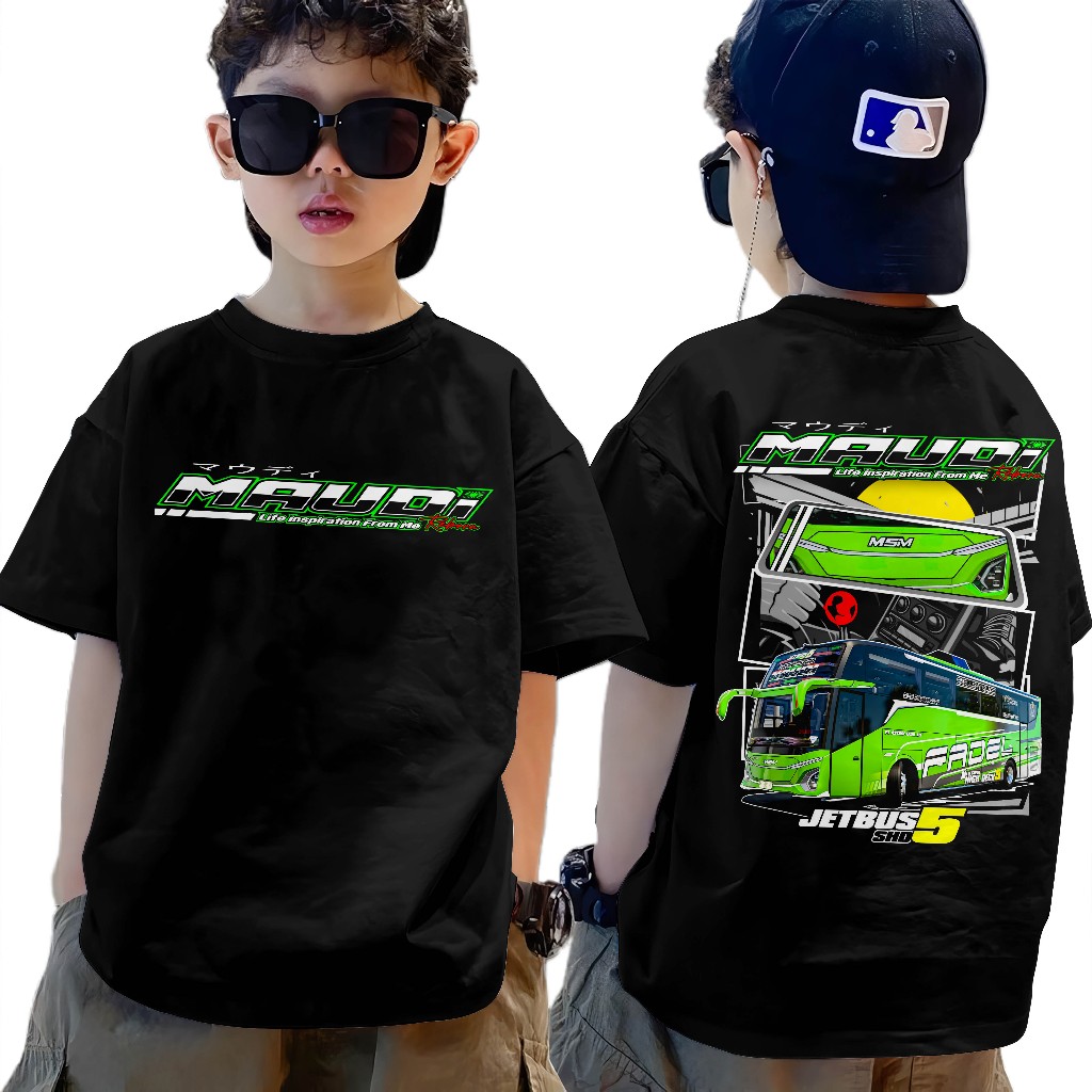 Jual KAOS ANAK BUS MAUDI JB5 BAJU BIS MANIA JET BUS 5 TELOLET USIA 1-15 ...