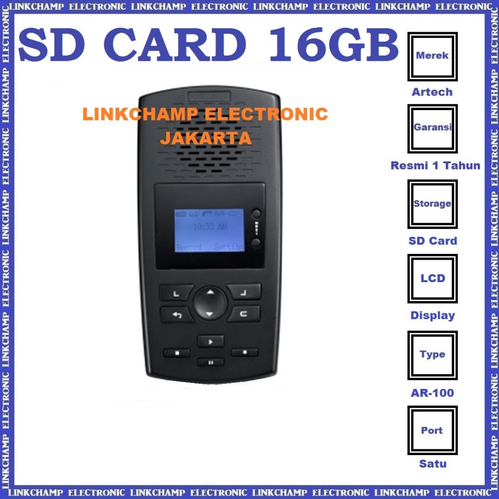 Jual Perekam Telepon Direct Line PABX Portable Recorder Artech AR100 ...