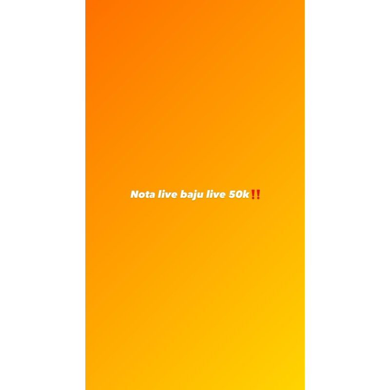 Jual NOTA LIVE BAJU BKK PART II | Shopee Indonesia
