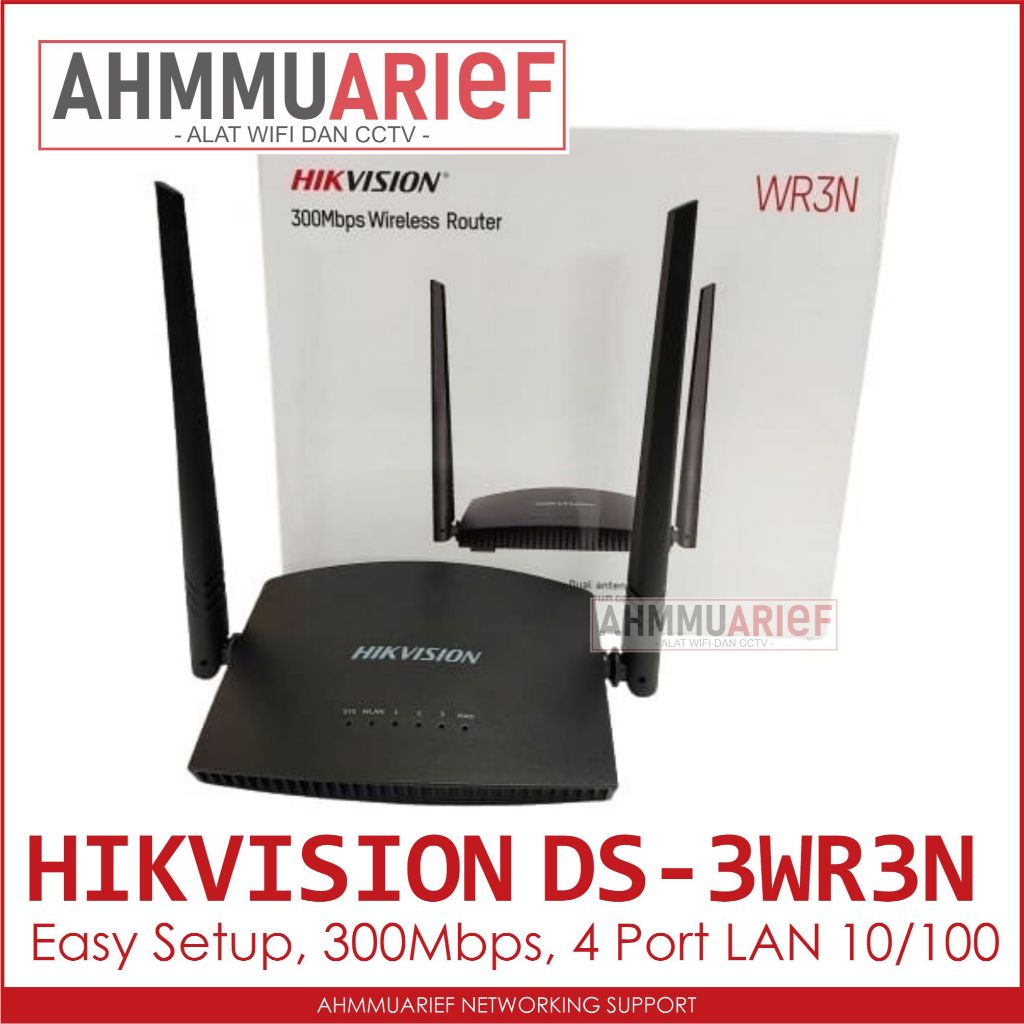 Jual ROUTER WIRELESS ACCESS POINT WIFI REPEATER HIKVISION WR3N DS-3WR3N WIRELESS ROUTER 300M ...