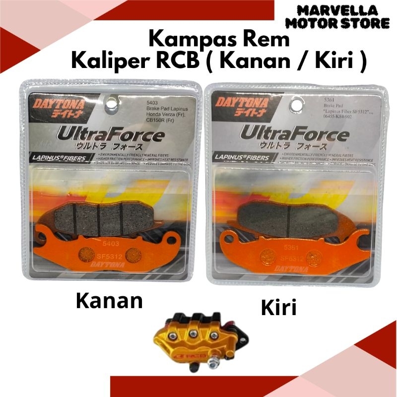 Jual Kampas Rem Daytona Lapinus Untuk Kaliper RCB S1 S Series E1 ...