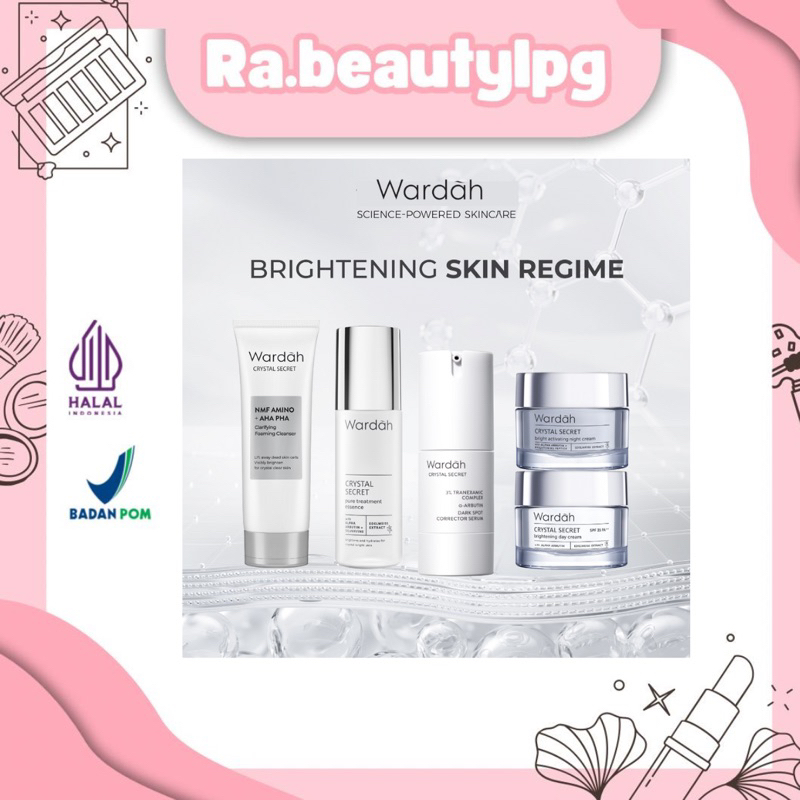 Jual [RAbeauty_lampung] WARDAH SERIES CRYSTAL SECRET/facial wash/serum ...