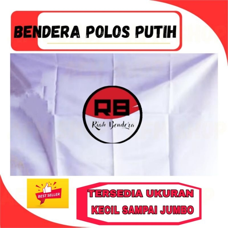 Jual bendera putih polos bendera kain poliester tersedia berbagai ...
