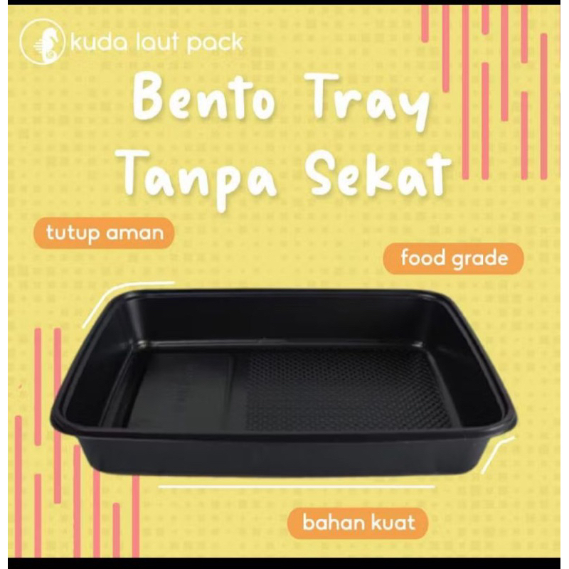 Jual BENTO TANPA SEKAT / BENTO TRAY / BOX NASI / TEMPAT MAKAN SATU SET ...