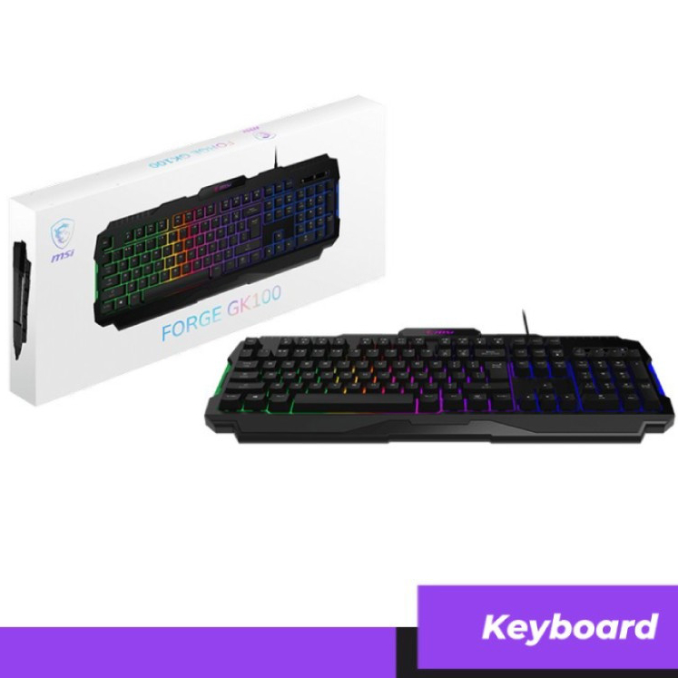 Jual MSI FORGE GK100 RGB Gaming Keyboard | Shopee Indonesia