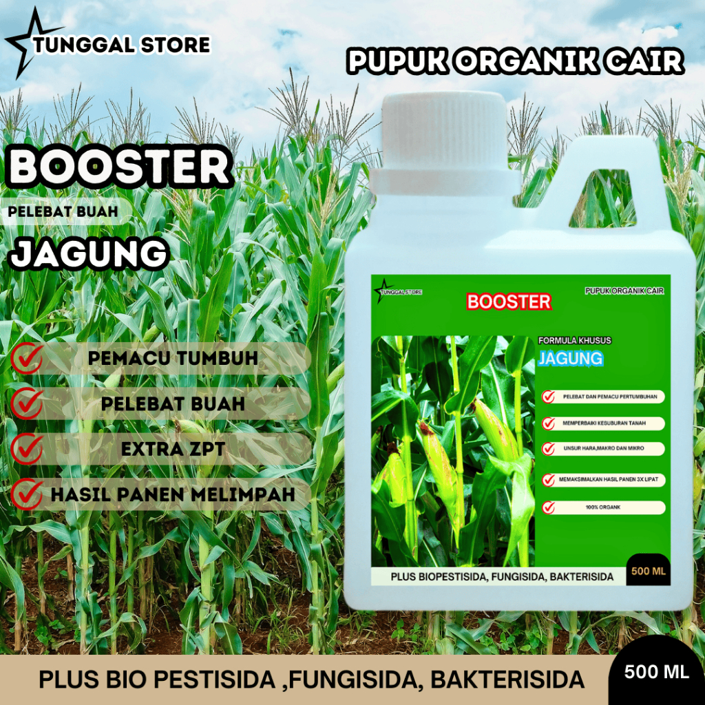 Jual Pupuk Organik Cair Tanaman Jagung, Pelebat Buah Jagung,Perangsang Masa Pertumbuhan Jagung ...