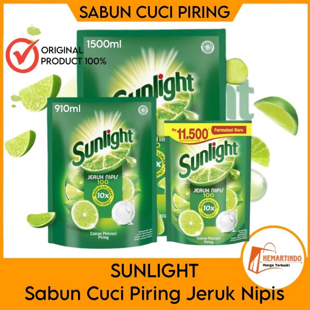 Jual Sunlight Sabun Cuci Piring Cair Jeruk Nipis | Shopee Indonesia