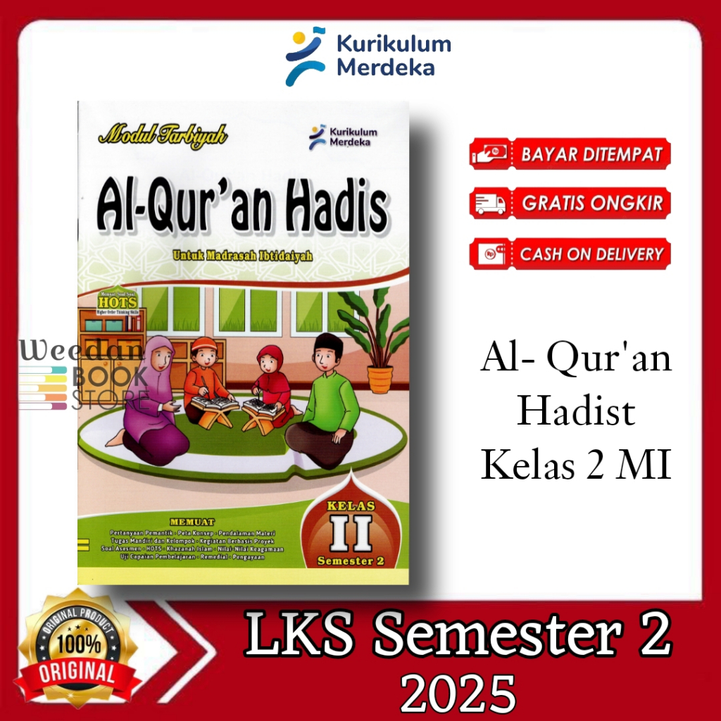 Jual [ 2025 ] LKS Modul Tarbiyah AL-QUR'AN HADIS Kelas 2 MI Semester 2 Kurikulum Merdeka Terbaru ...
