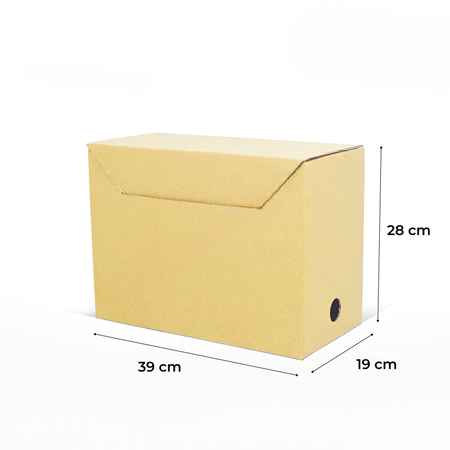 Jual ( 10 pcs ) Box File Slip Lock Kardus Kotak Jumbo Dus Arsip Coklat ...