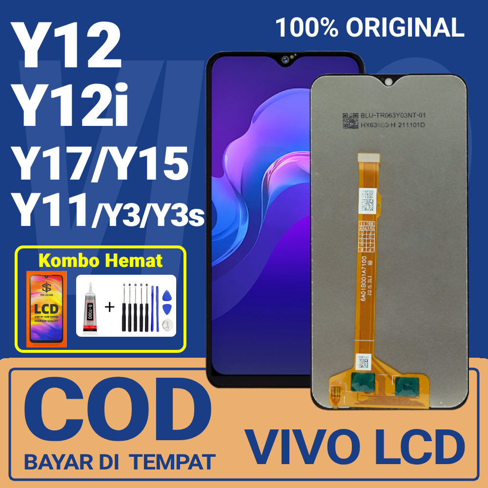 Jual 【ORIGINAL】LCD VIVO Y12/Y17/Y15/Y12i/Y11/Y3/Y3S asli Layar Sentuh hp ORI 100% Full Set Touch ...