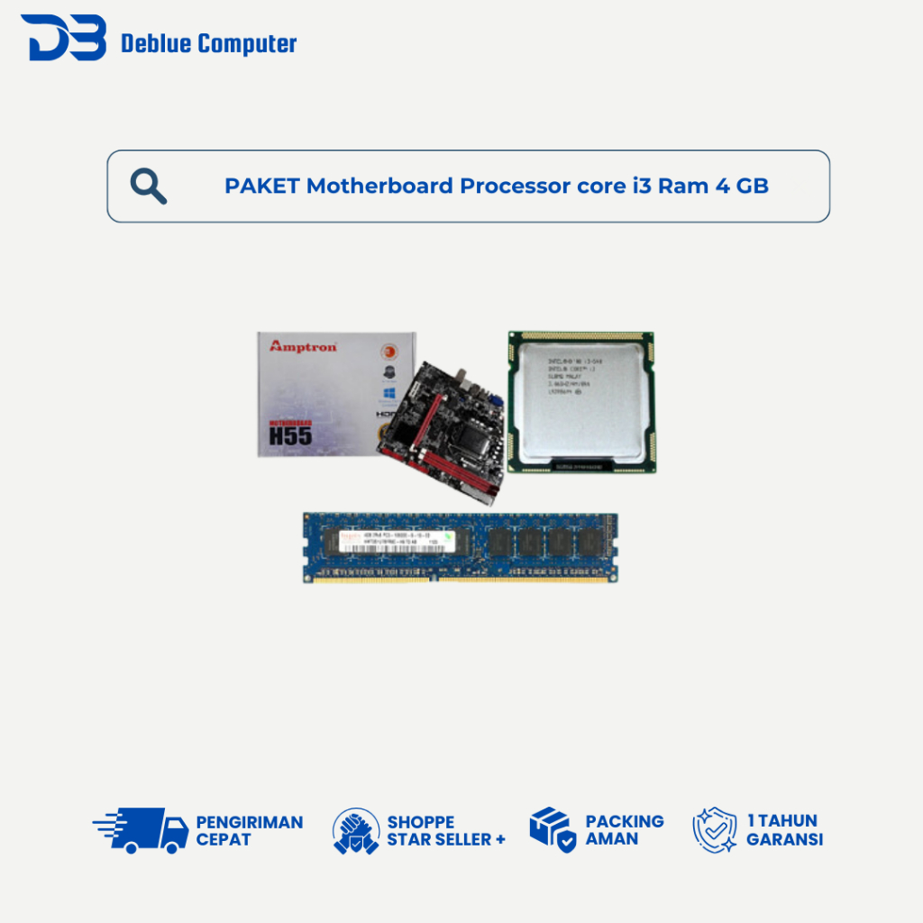 Jual PAKET Motherboard Processor core i3 Ram 4 GB | Shopee Indonesia