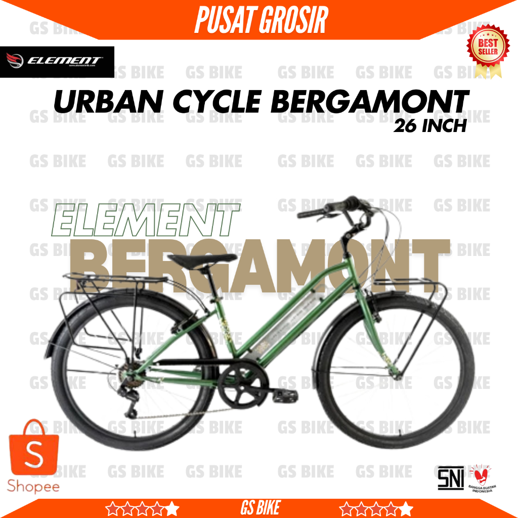 Jual Sepeda City Bike Ukuran 26 Element Urban Cycle Bergamont | Shopee ...