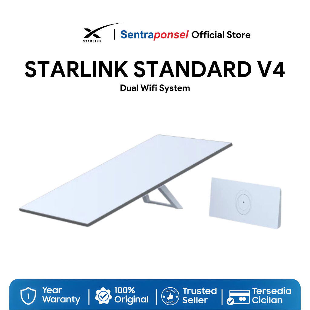 Jual STARLINK STANDARD V4 DUAL WIFI SYSTEM W/ 2 LAN PORT RJ45 | Shopee ...