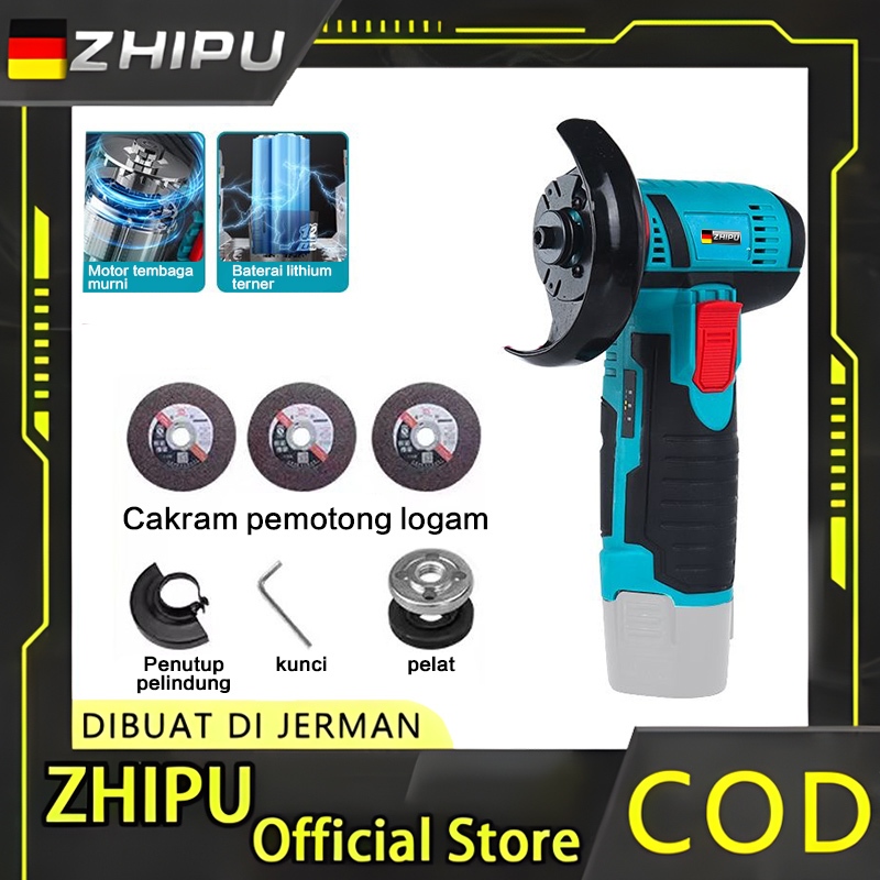 Jual ZHIPU Mesin Gerinda Tangan 3 Inch Kapal Cepat 12V Gerinda Sudut ...