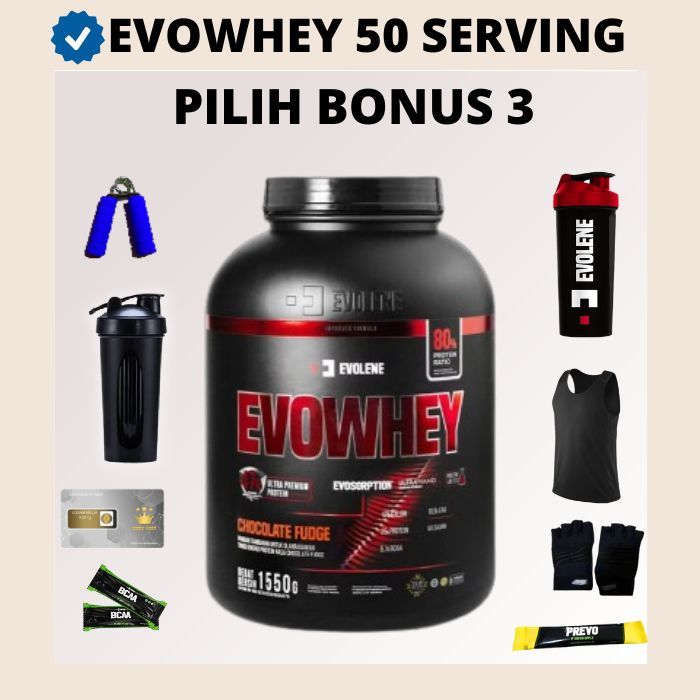 Jual EVOWHEY EVOLENE 50 SERVING SUPLEMEN EVO WHEY PROTEIN HALAL BPOM 1 ...
