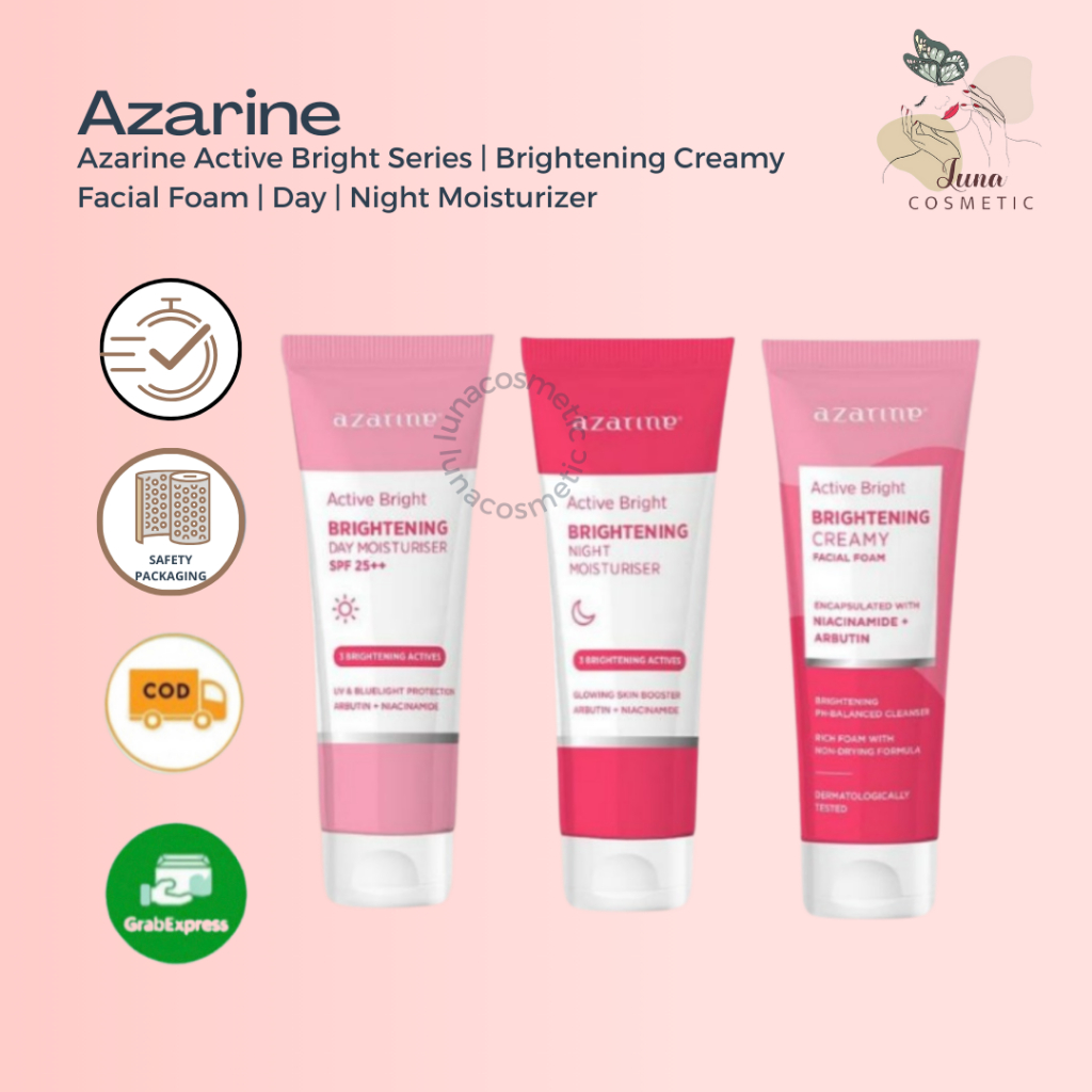 Jual [NEW] Azarine Active Bright Series | Brightening Creamy Facial ...