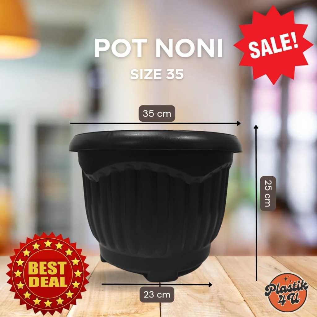 Jual Pot Bunga 35 Noni | Pot Tanaman Plastik Besar 35 Noni | Kuat dan ...