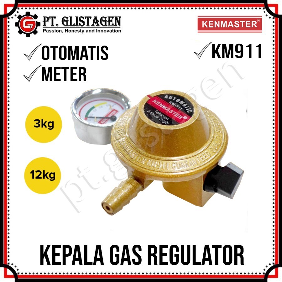 Jual Kenmaster KM911 Kepala Gas Meter Elpiji LPG Regulator Gas Otomatis ...