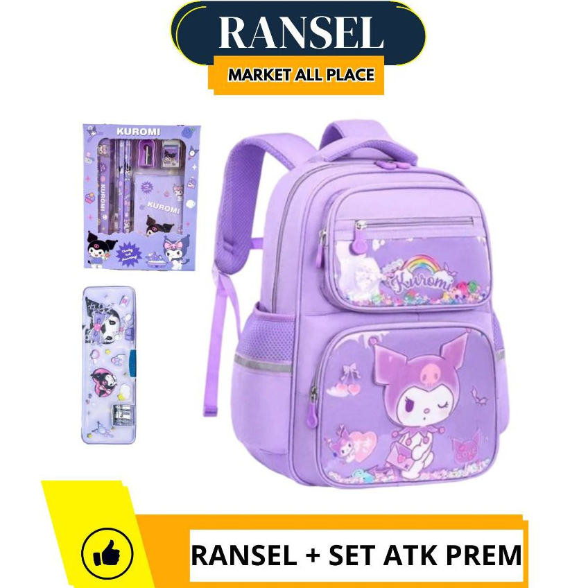 Jual Ransel Sekolah TK SD SMP SMA Murah Kuromi Cute Ringan Mudah Bisa COD | Shopee Indonesia