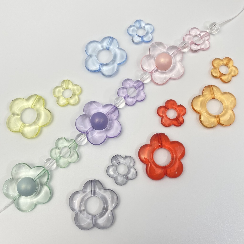 Jual manik bunga mix warna bening manikluCu | Shopee Indonesia