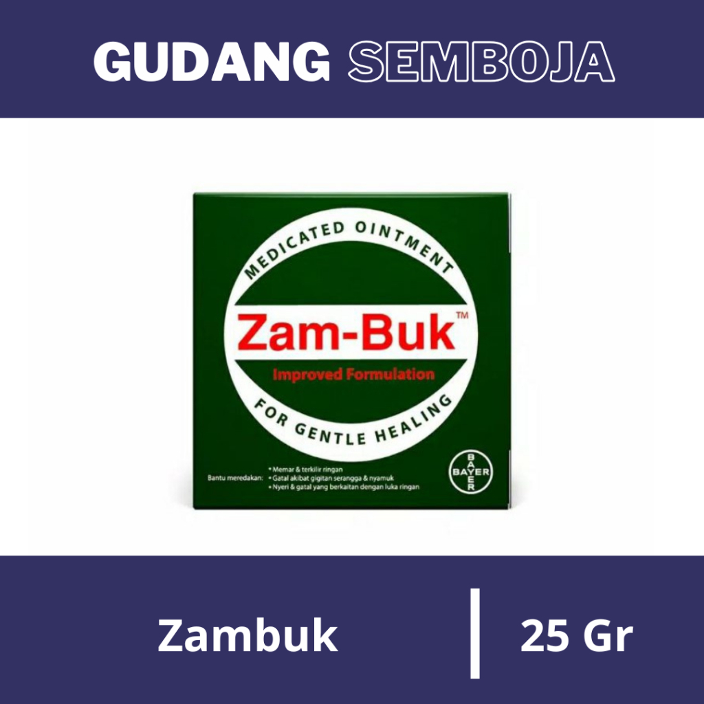 Jual Zambuk Medicated Ointment 25 Gr / Zam Buk Salep Memar Biru Jatuh ...