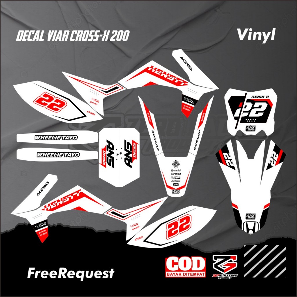 Jual Decal Viar X Cross 150 Terbaru Full Body Decal Viar X Cross 200 GT ...