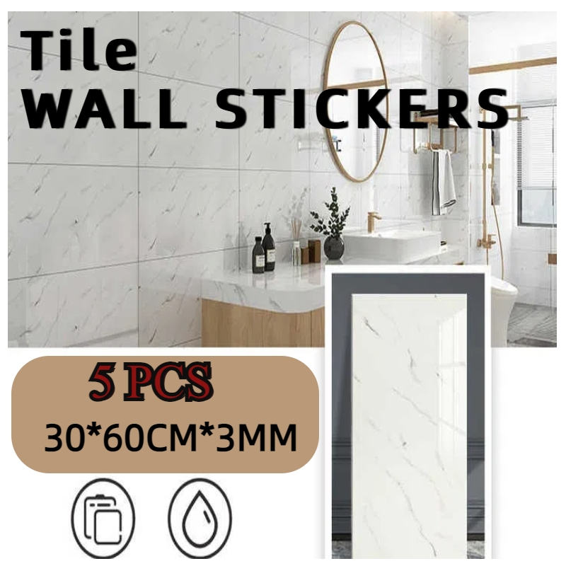 Jual 1/5 PCS Wall Sticker Marmer 30 x 60 cm Sticker Vinyl Wallpaper ...