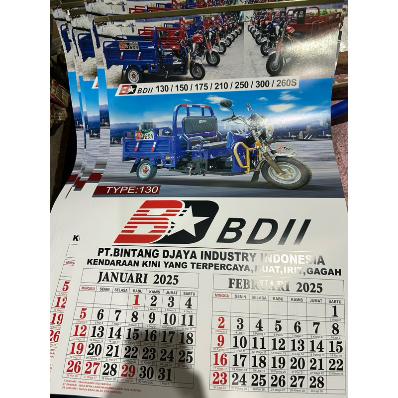 Jual PROMO KALENDER DINDING 2025 KALENDER 2025 TERMURAH EDISI TERBARU ...